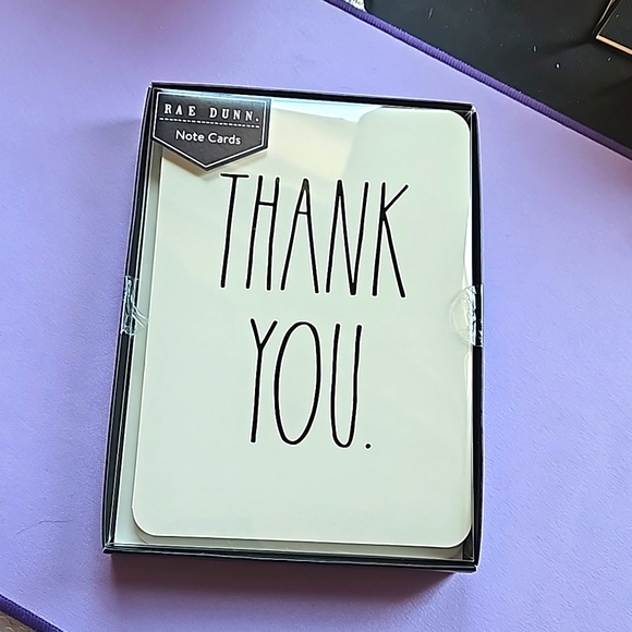 Rae Dunn | Office | Rae Dunn Thank You 2 Note Cards Set E Envelopes ...